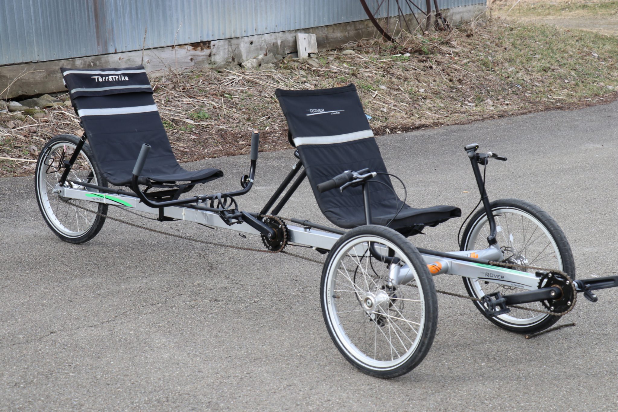 Used Terratrike Rover Tandem Silver - Bicycle Man